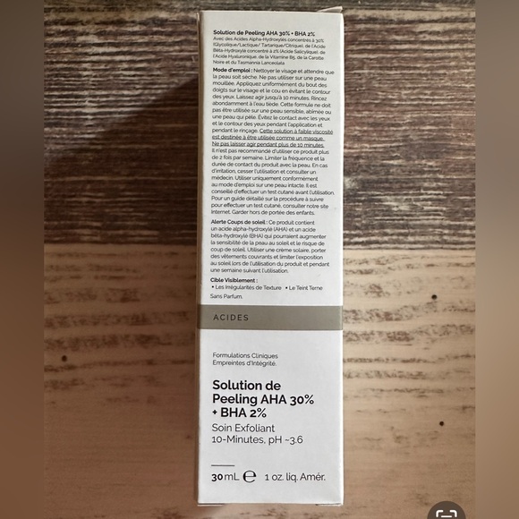 The Ordinary | Skincare | Nwt The Ordinary Aha Bha Peeling Solution 3 Ml Fl Oz | Poshmark
